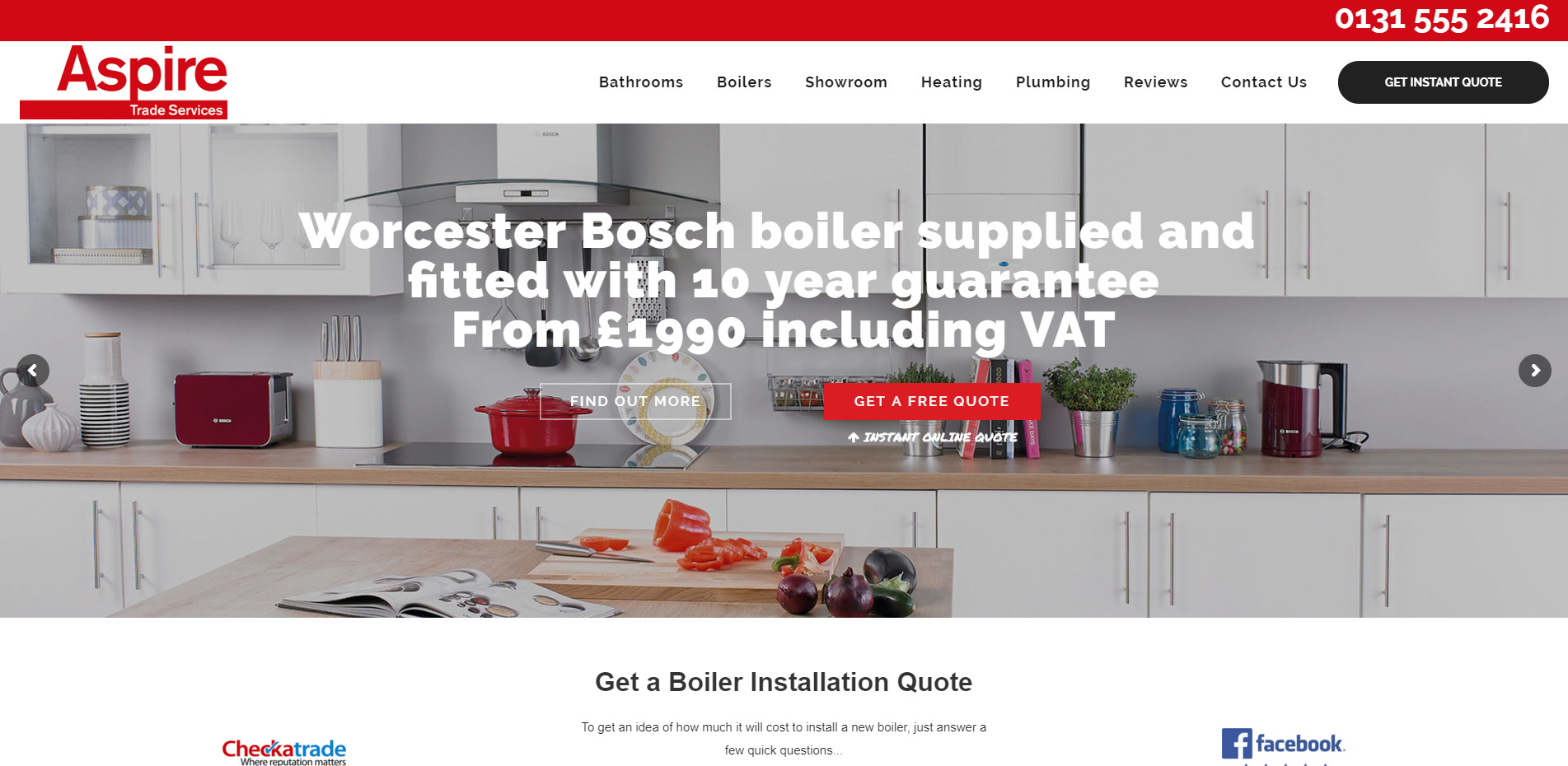 Aspire Trade Service Website Design - Primal Space