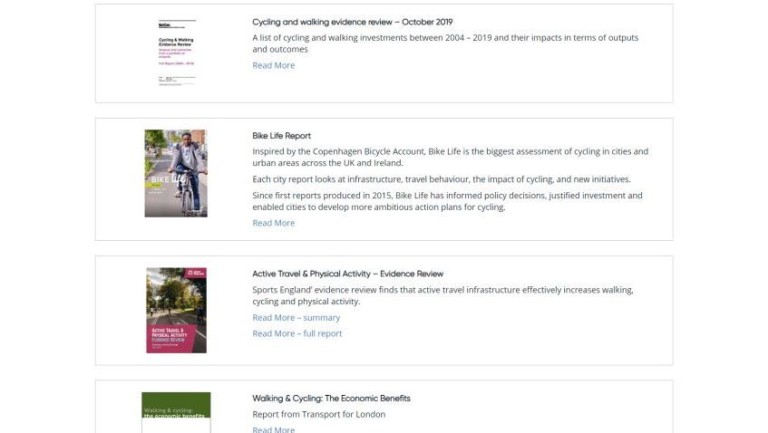 Active Travel for DFT Website Design | Primal Space