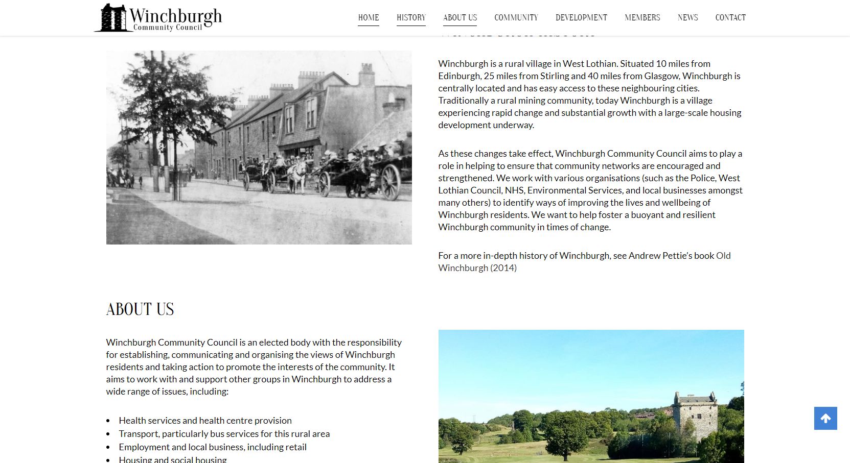Winchburgh Community Council Website Design - Primal Space