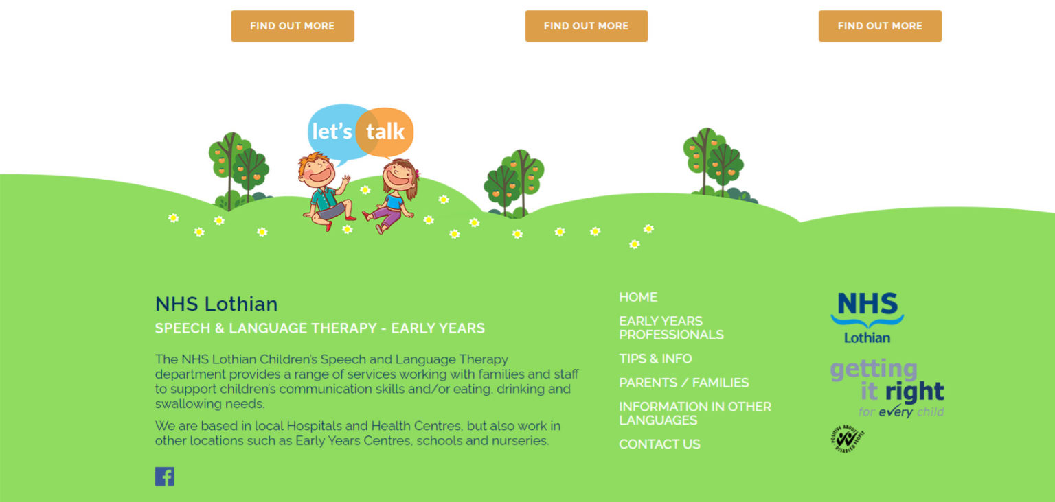 NHS Lothian Website Design | Let's Talk NHS Lothian Wesbite Design
